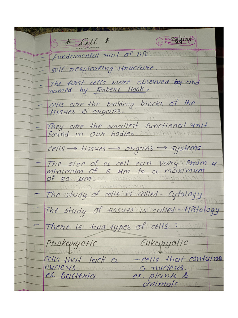 Anatomy Topic Cell-1 | PDF