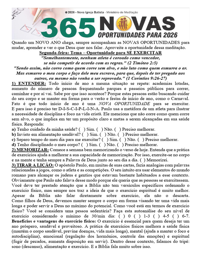 365-OPORTUNIDADES-01-jan-1s-2026 | PDF | Jesus | Deus
