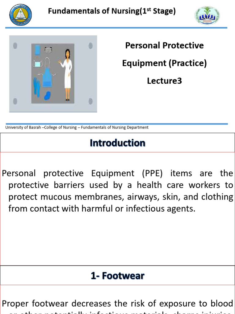 PPE Guidelines for Nursing Practice | PDF | Personal Protective ...