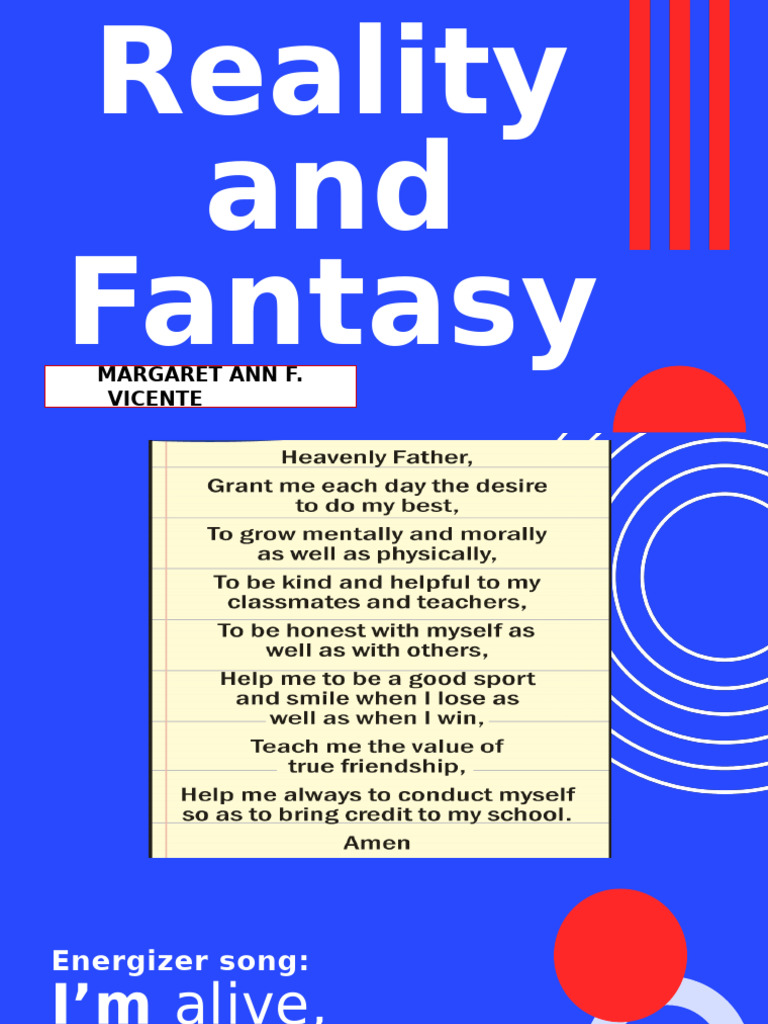 Reality vs. Fantasy in Literature Activities | PDF