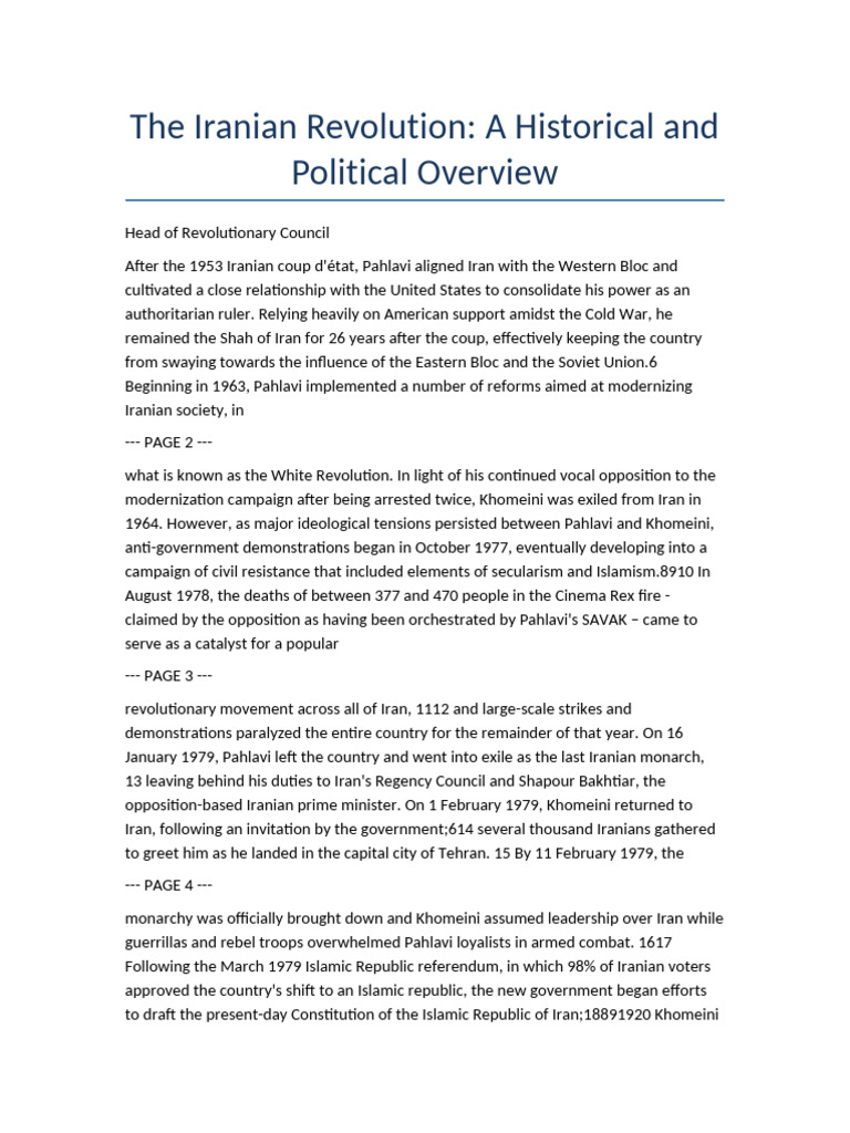 Iranian Revolution Board Presentation | PDF | Ruhollah Khomeini ...