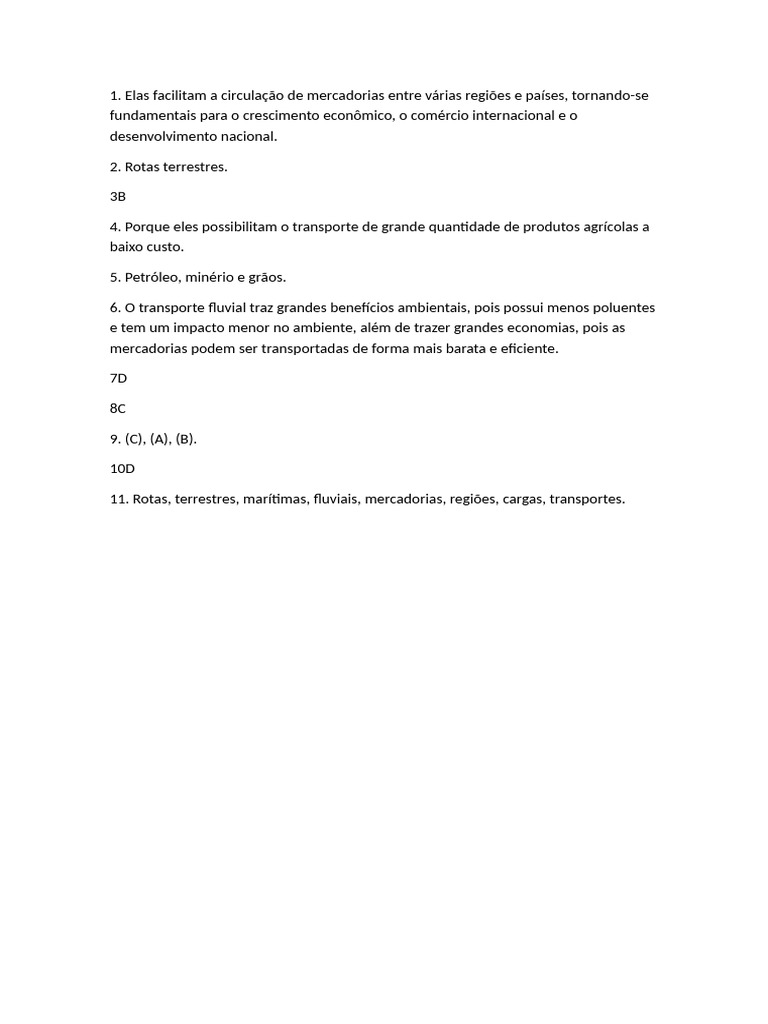 Rotas Terrestres, Fluviais e Marítimas - Tudo Sala de Aula | PDF