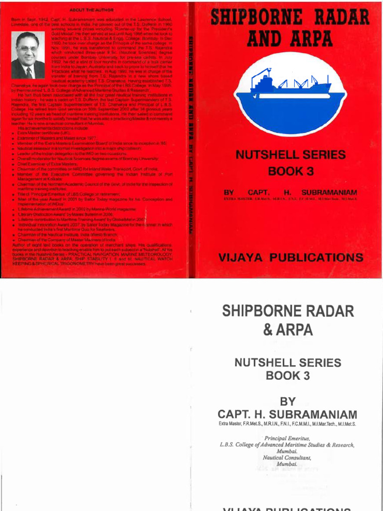 Pdfcoffee.com Shipborne Radar and Arpa h Subramaniam 2010 PDF Free | PDF