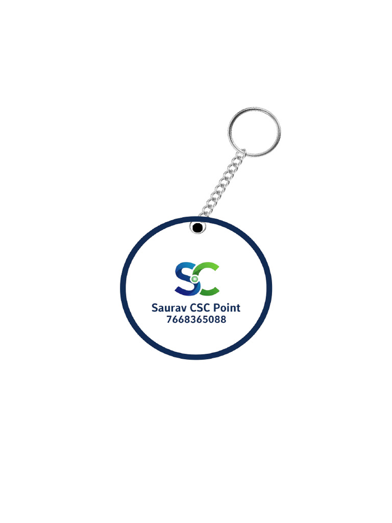 Saurav Csc Point Keychain Mockup | PDF