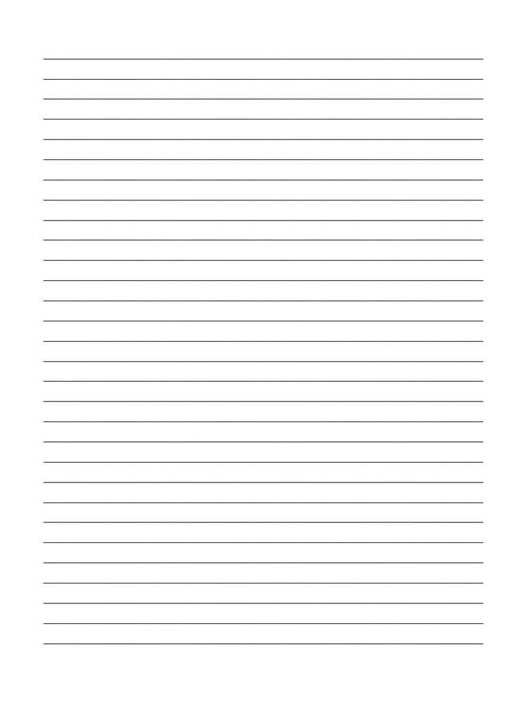 Lined Paper | PDF