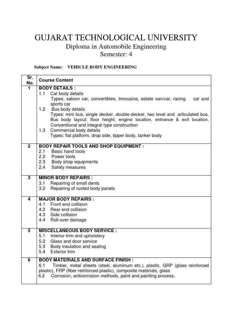 Vehicle Body Engineering | PDF | Car | Bus