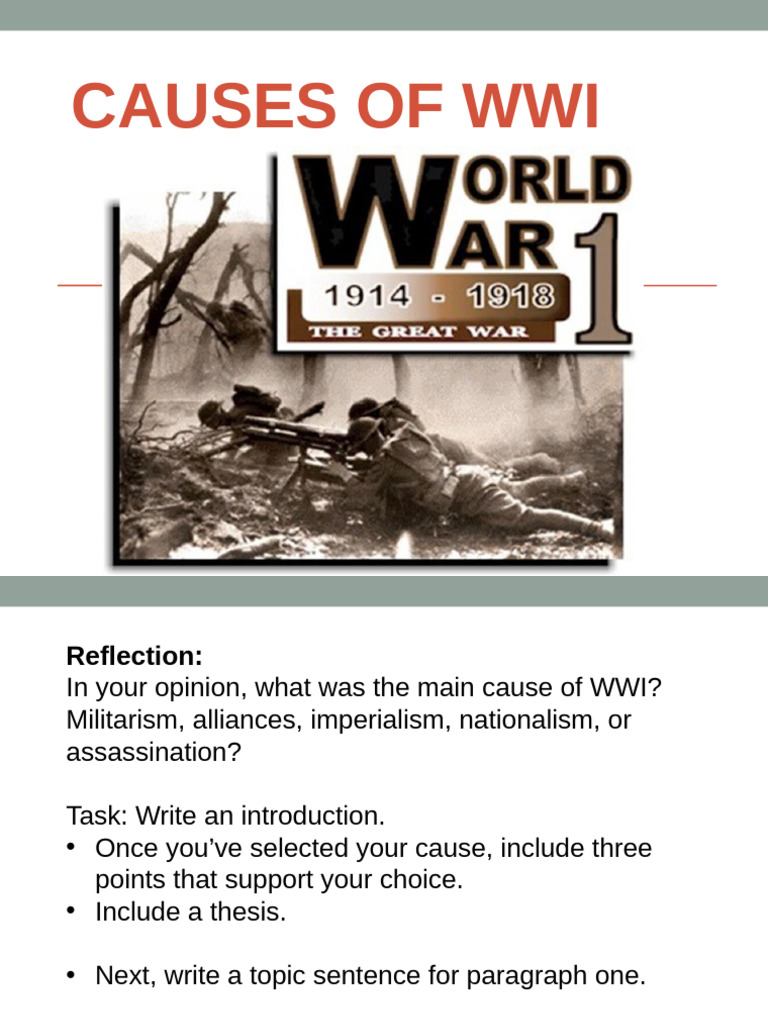 NEW Causes of ww1 | PDF | World War I | Austria Hungary