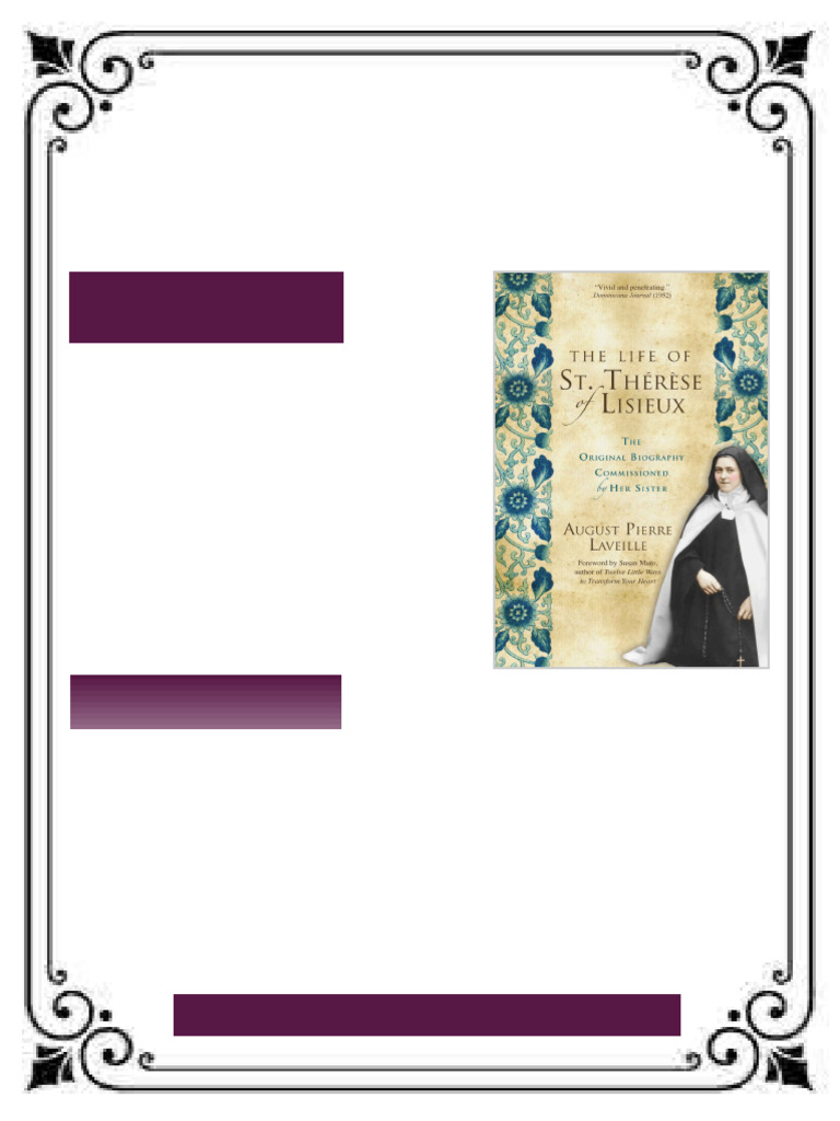 The Life of St Thérèse of Lisieux The Original Biography Commissioned ...