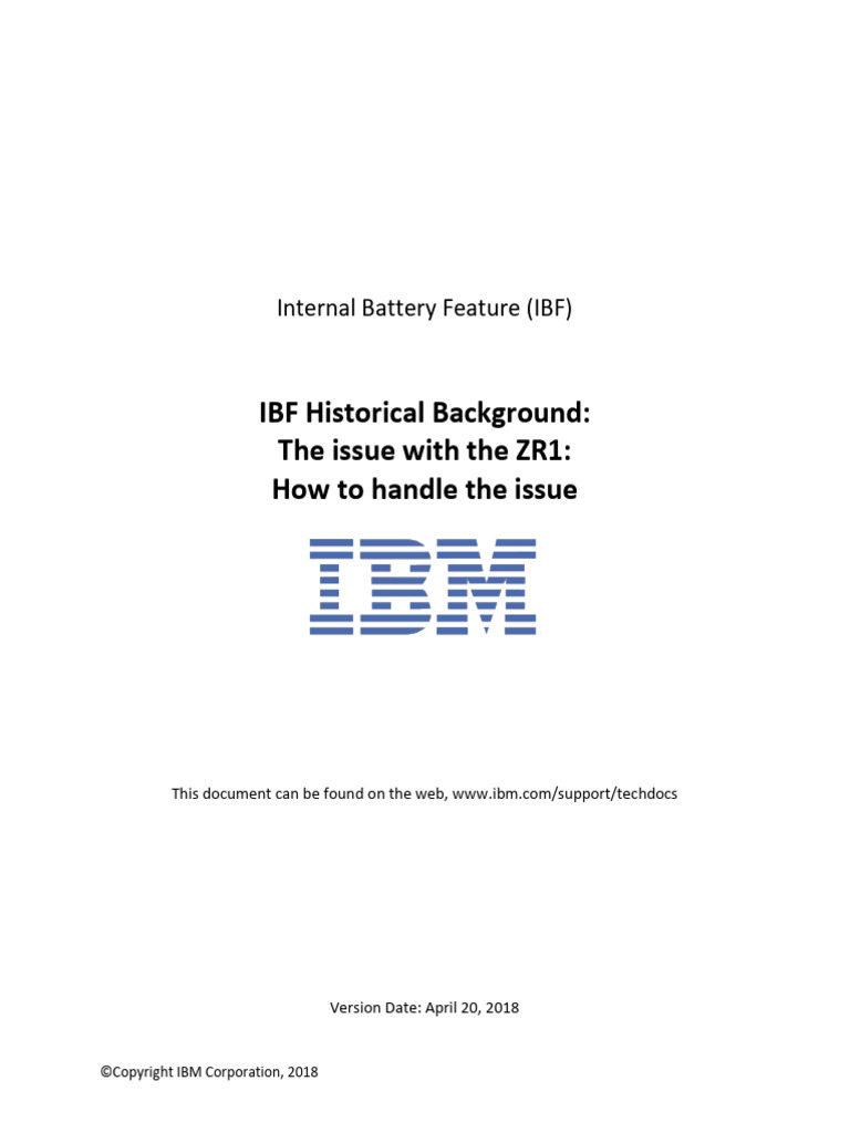 IBM_ZR1_IBF | PDF | Computing | Computer Architecture
