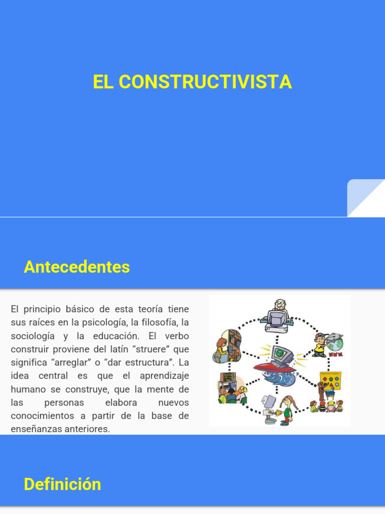 El Constructivismo | PDF | Aprendizaje | Constructivismo (filosofía de ...