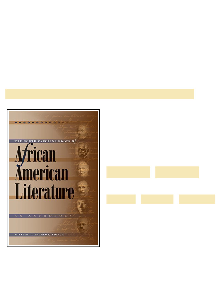 (Ebook) The North Carolina Roots of African American Literature: An ...