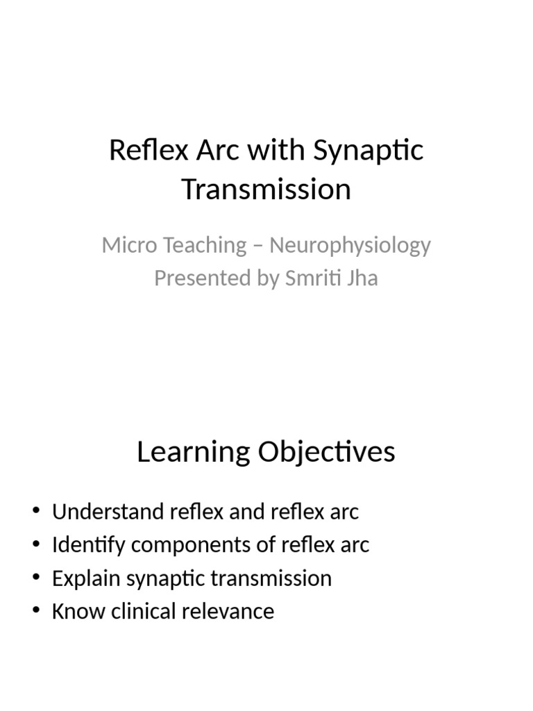 Reflex Arc Good Presentation-1 | PDF