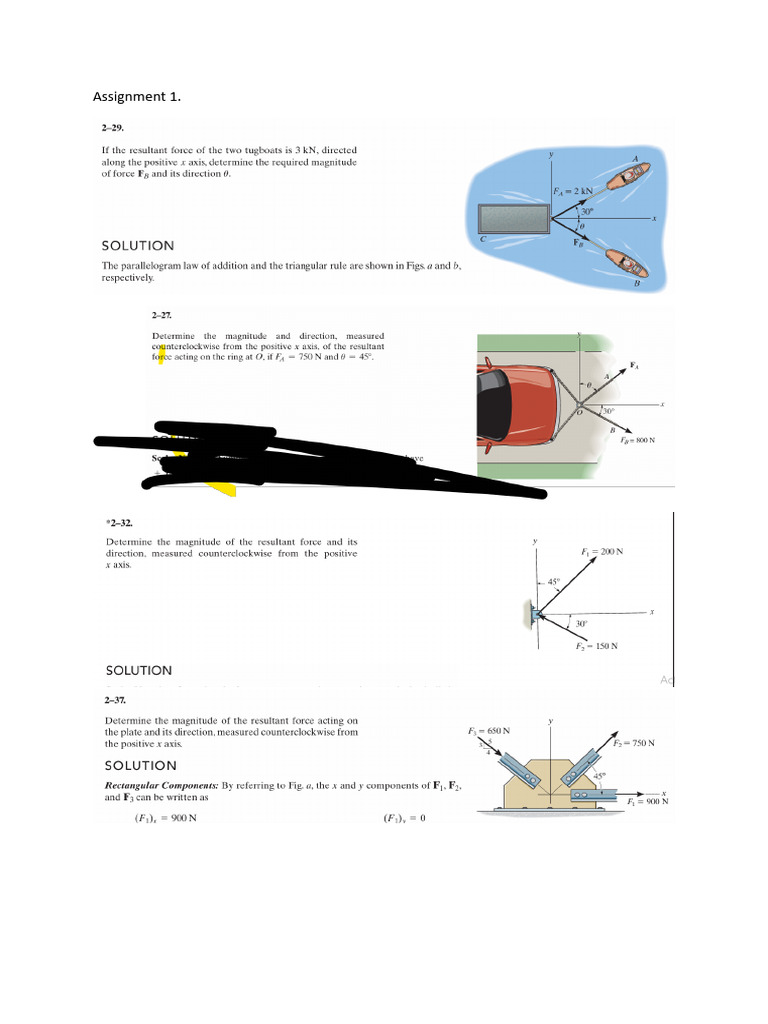 Applied Mechanics Assignment Unit 1 and 2 by Birendra Sir | PDF