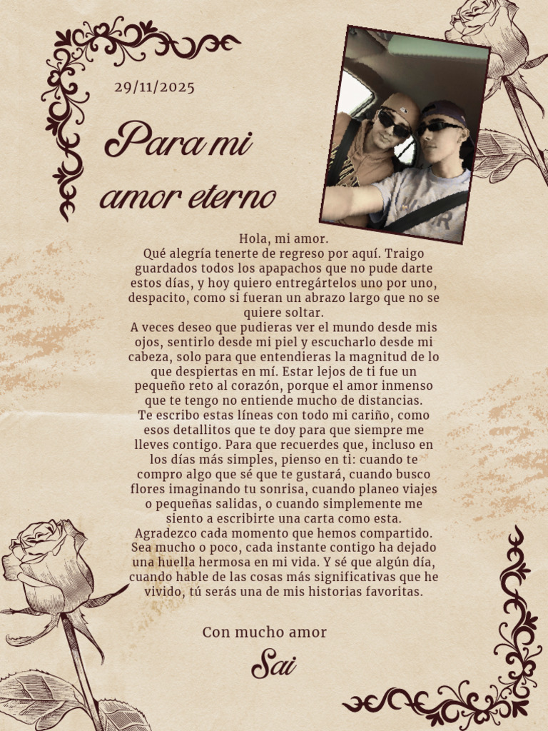 Pink and White Scrapbook Aesthetic Sweetest Romantic Love Letter A4 | PDF