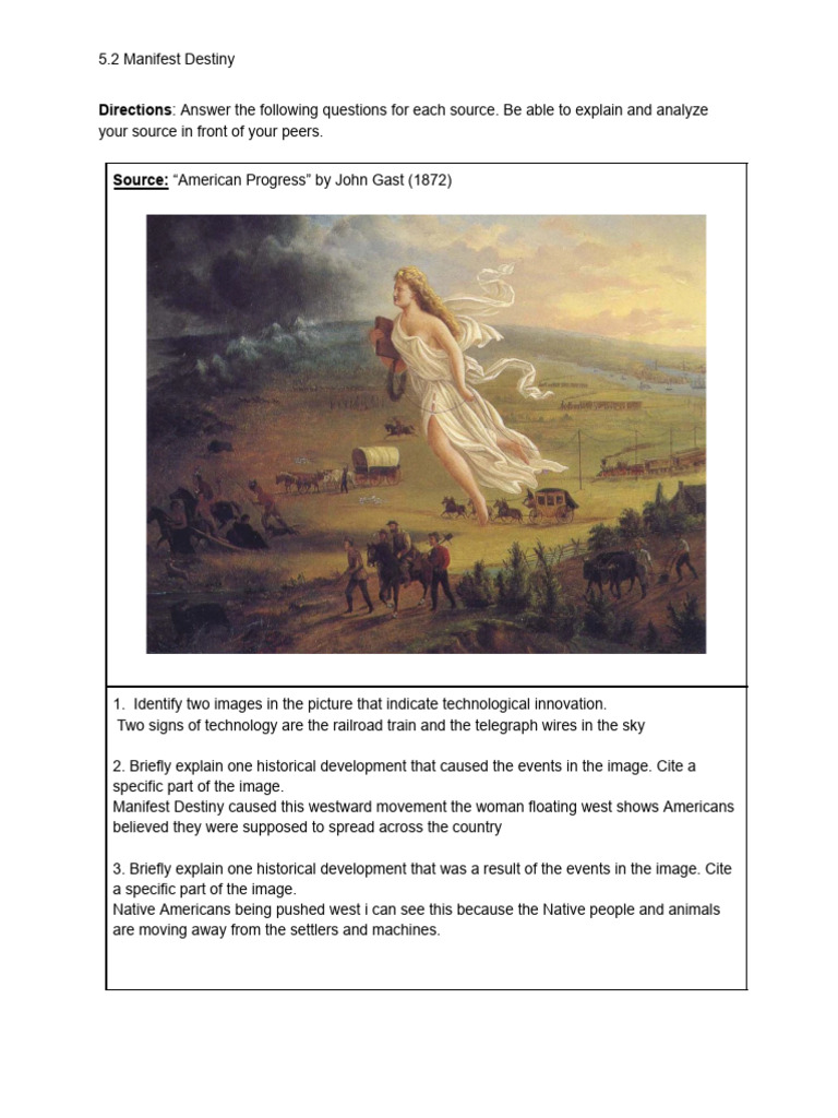 Analyzing Manifest Destiny's Impact | PDF | The United States