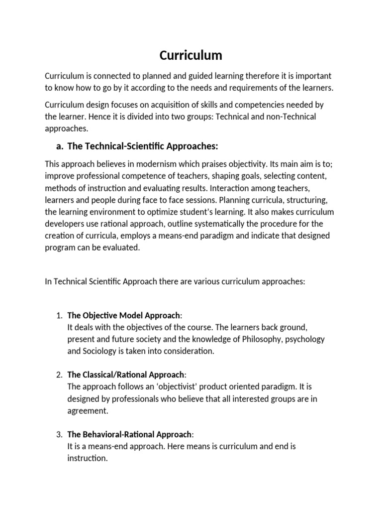 Curriculum 064735 | PDF | Curriculum | Learning