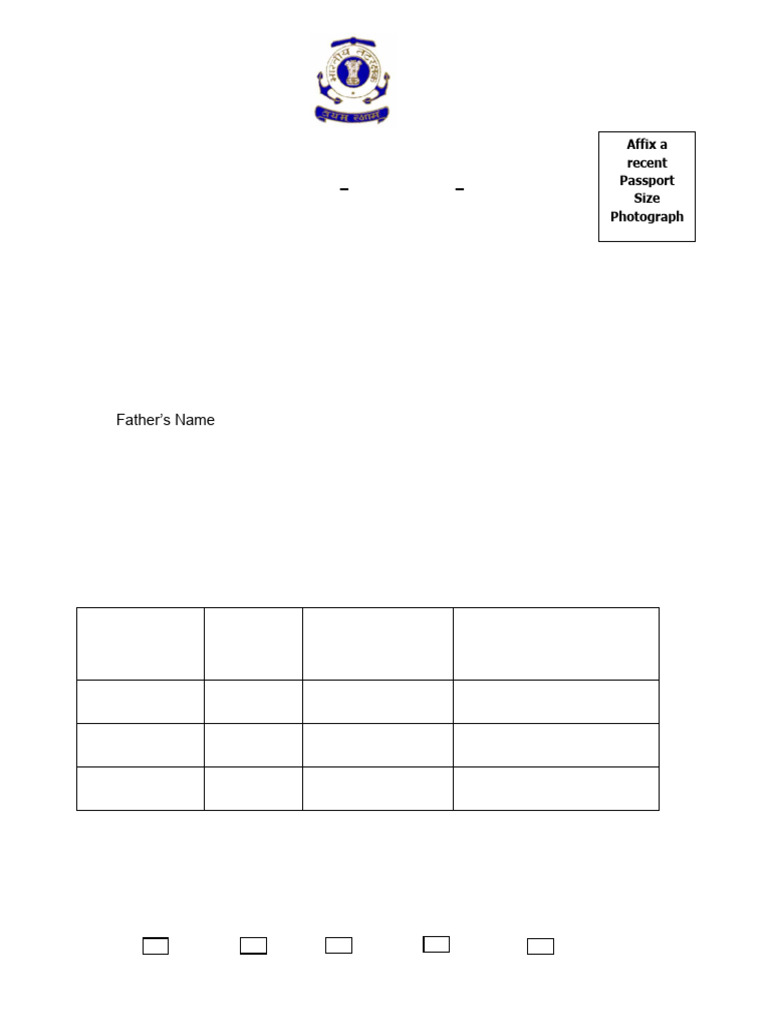 Affix A Recent Passport Size Photograph | PDF