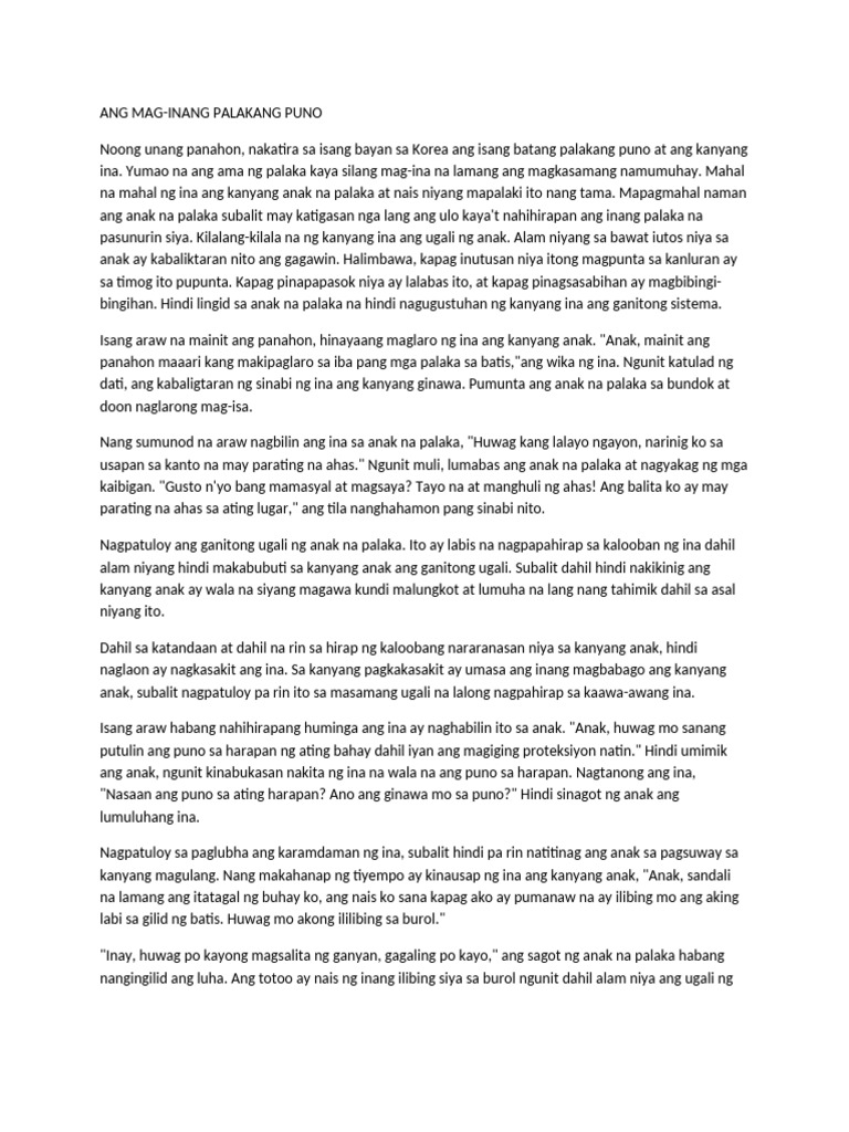 ANG MAG-INANG P-WPS Office | PDF