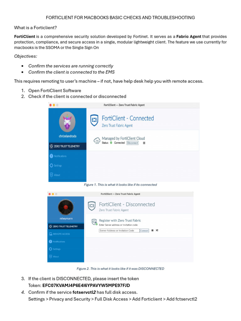 Forticlient For Macbooks Basic Checks and Troubleshooting | PDF