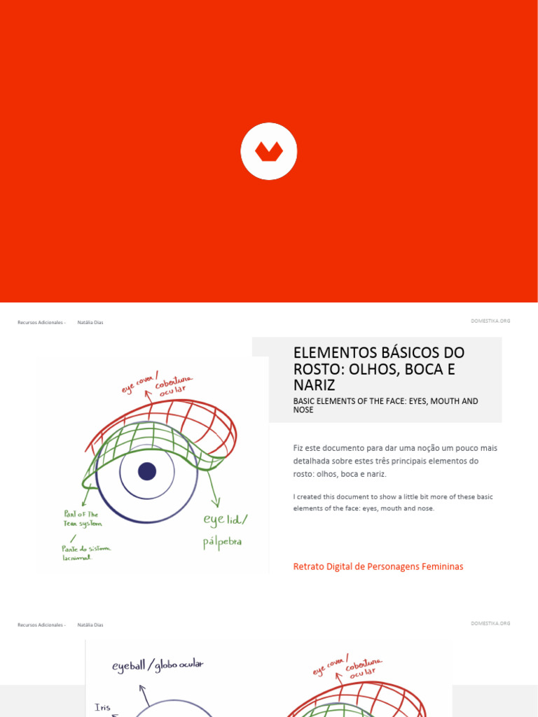 U2_6 _ Elementos básicos do rosto - olhos, boca e nariz_PT_EN | PDF