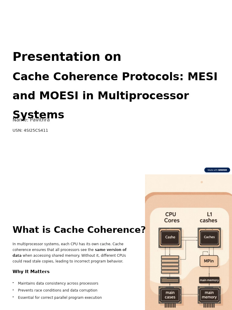 MESI and MOESI Cache Coherence Protocols | PDF | Cpu Cache | Central ...