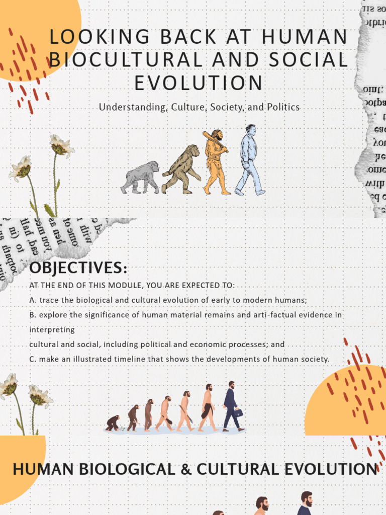 UCSP-LESSON-4-HUMAN-CULTURAL-AND-SOCIAL-EVOLUTION | PDF | Homo | Human