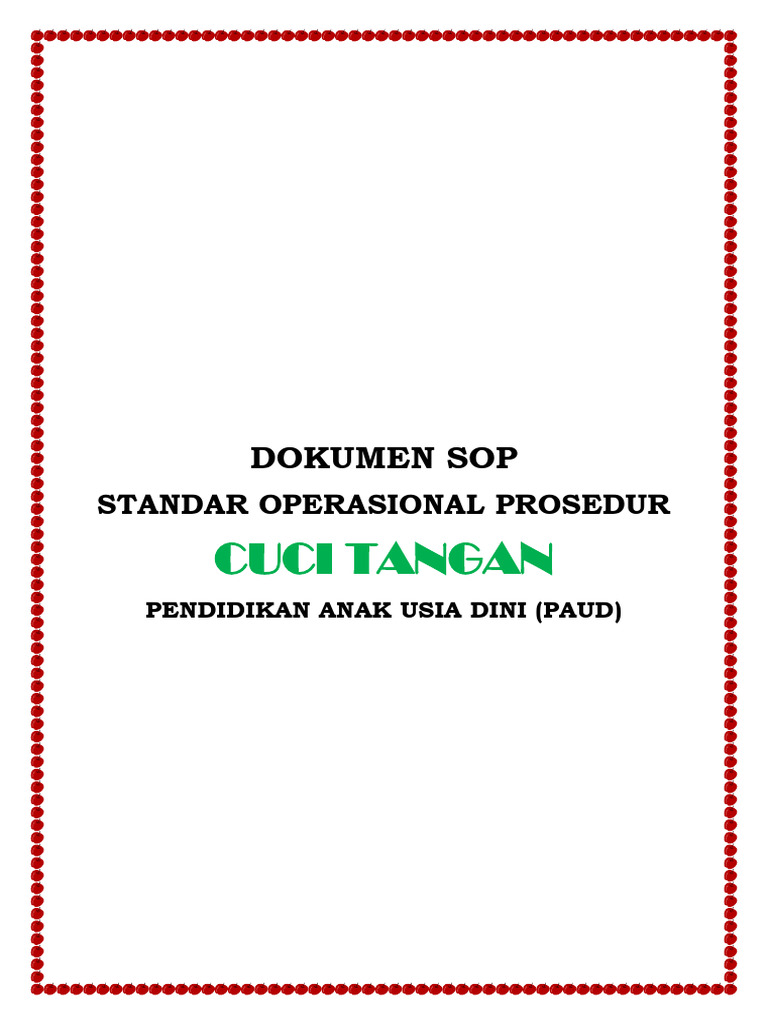 Sop Cuci Tangan - Nurul Falaq Bialo | PDF