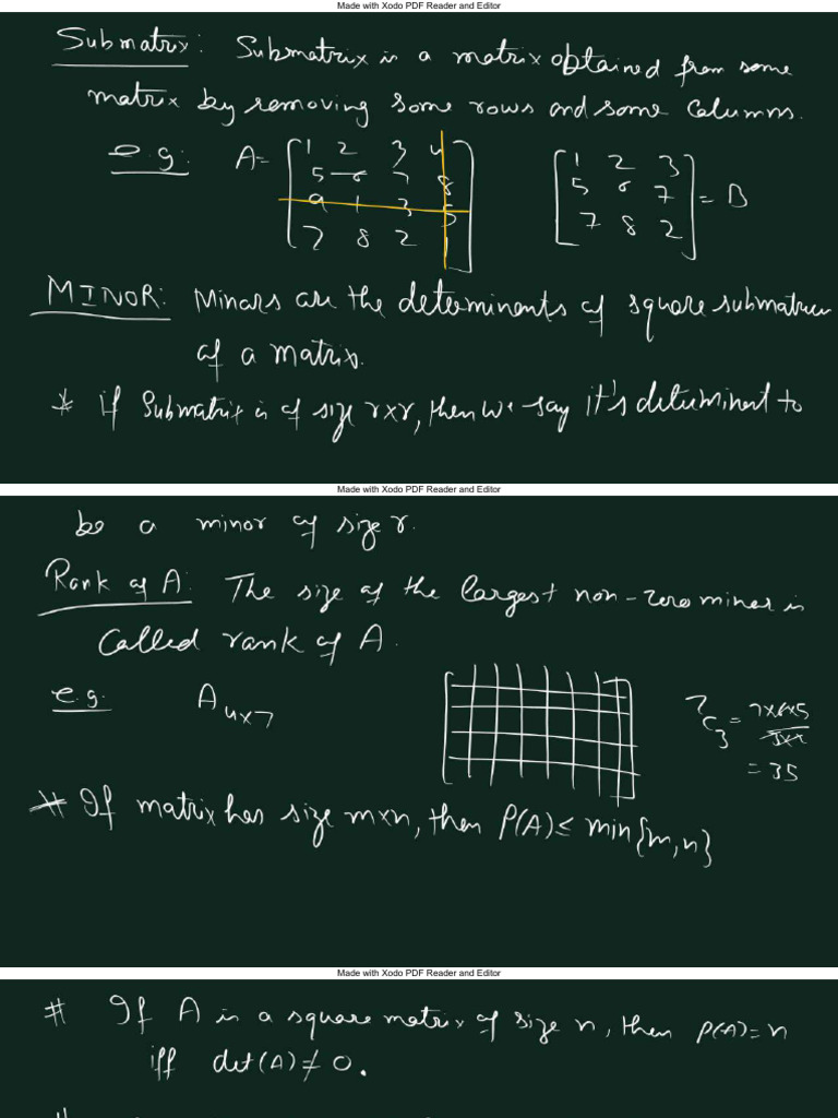 08 Dec 2020 Lec 16 Slides 6 1a Matrix Properties and System of Equations | PDF