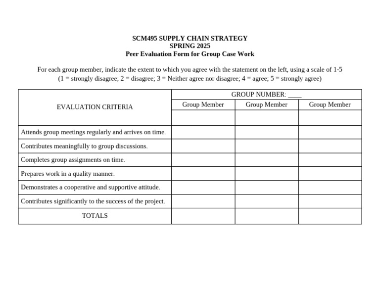 Peer Evaluation | PDF