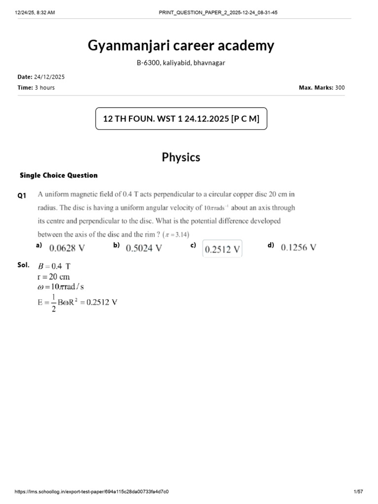 12 TH Foun. WST 1 24.12.2025 (P C M) - 38 | PDF