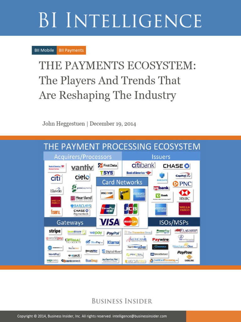 The PAYMENTS ECOSYSTEM_ the Players and Trends That Are Reshaping the ...