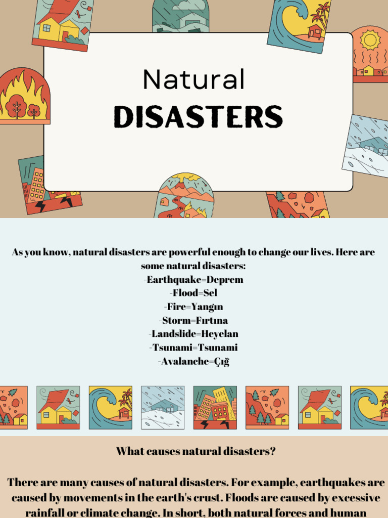 Natural Hazards and Disasters Earth Science Presentation in Colorful ...