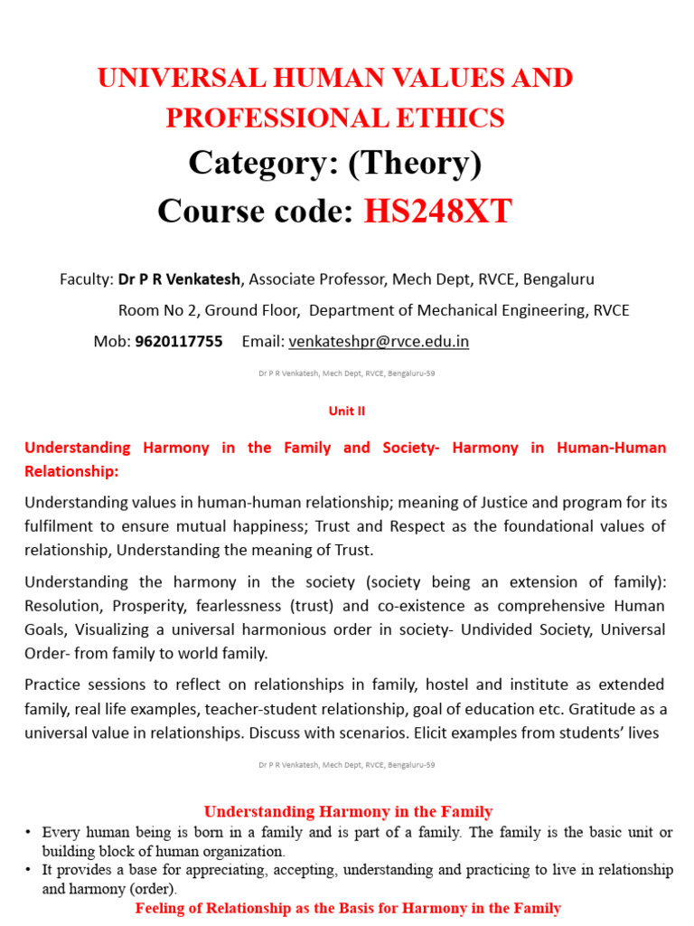 2. UHV Unit II PPT.pptx | PDF | Love | Feeling