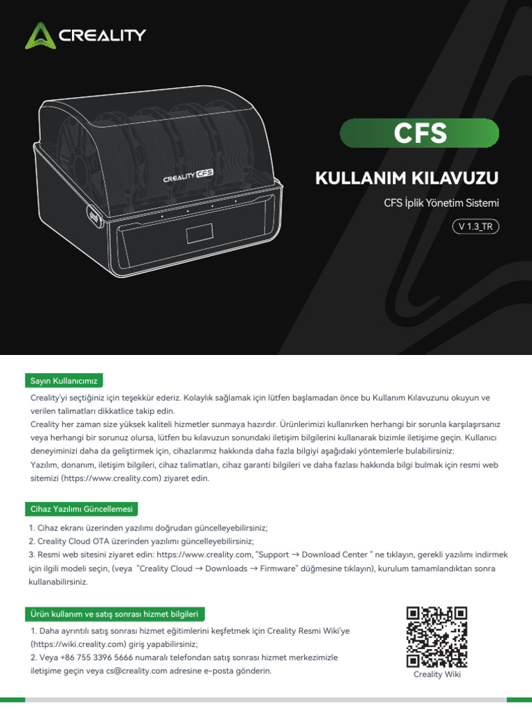 CFS-SM-003 - User Manual (TR) | PDF