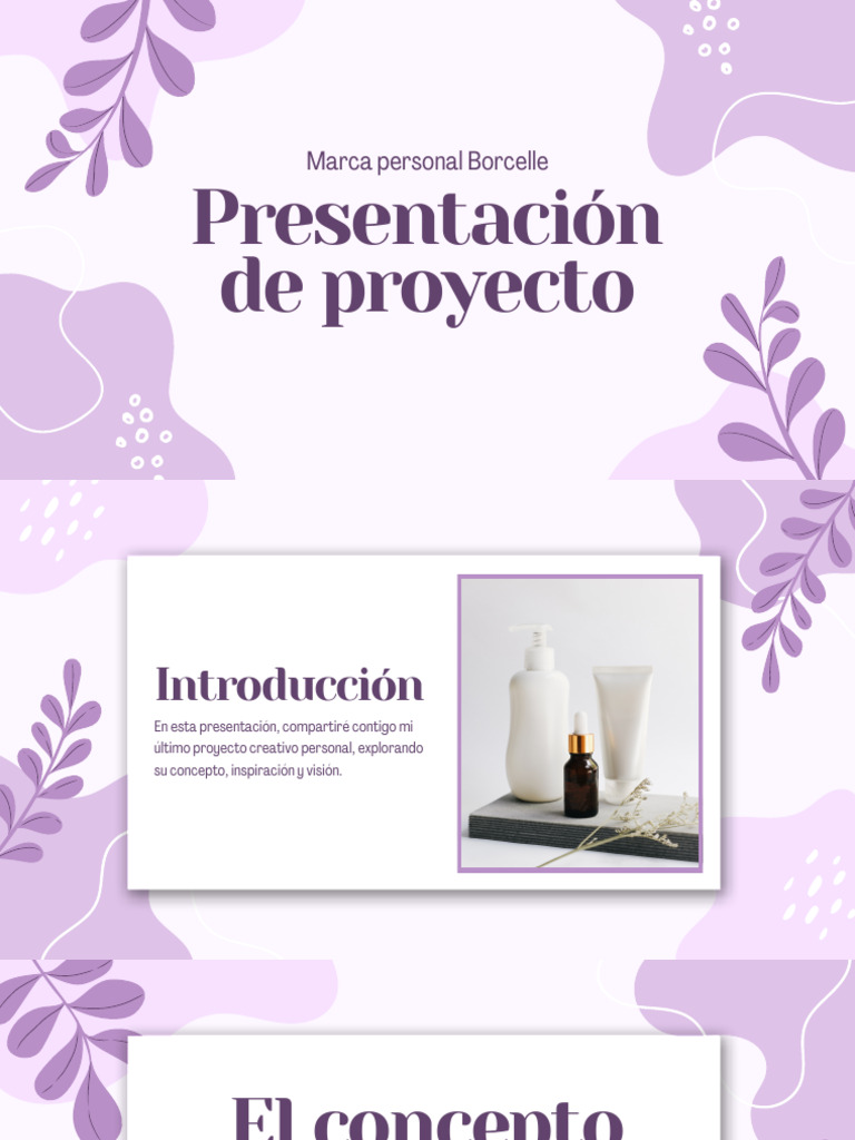 Presentación Proyecto Personal Orgánico Morado | PDF | Diseño | Entorno natural