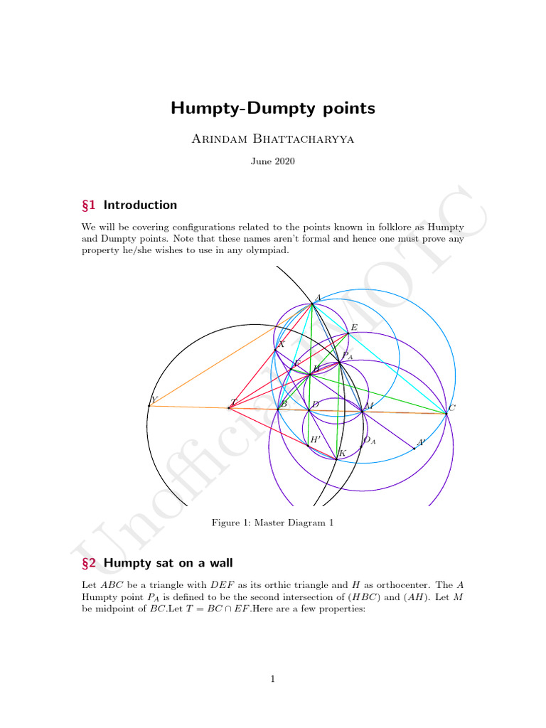 Humpty Dumpty Points | PDF | Triangle | Triangle Geometry