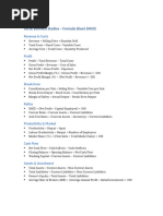 GCSE Business Formula Reference Guide | PDF | Revenue | Cost