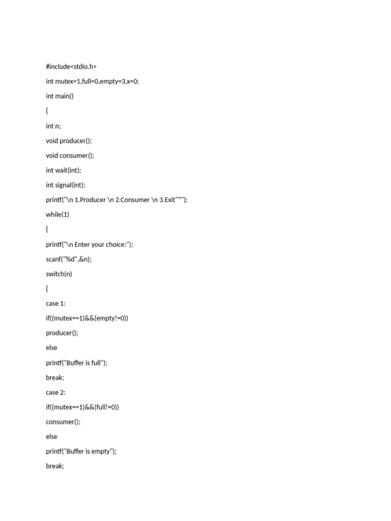 Producer Consumer | PDF