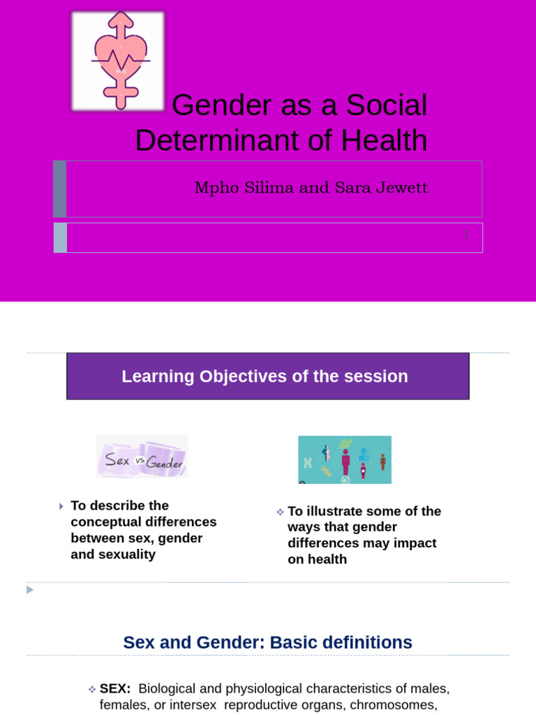 Gender's Impact on Health Outcomes | PDF | Intersex | Gender