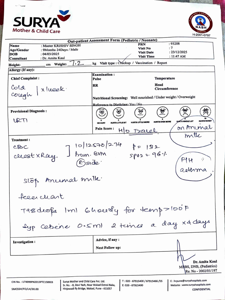 Doctors Consultation Report | PDF