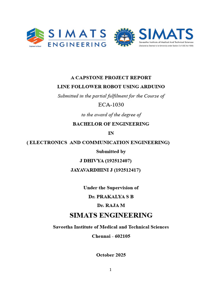 Report of Line Following Robot SEP FINA | PDF | Arduino | Automation
