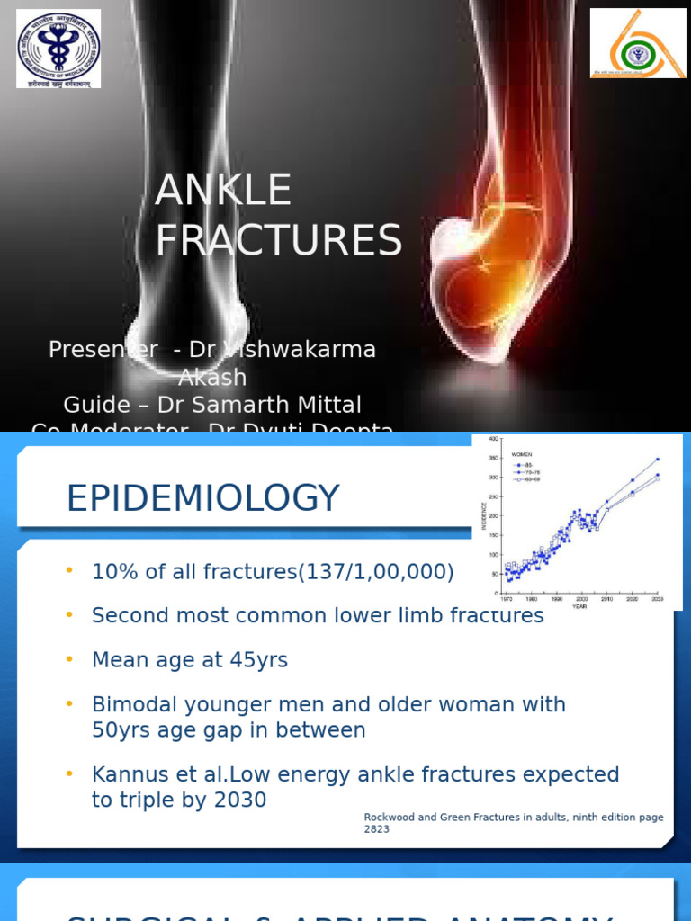 Ankle Fractures: Epidemiology & Management | PDF | Ankle | Skeletal System