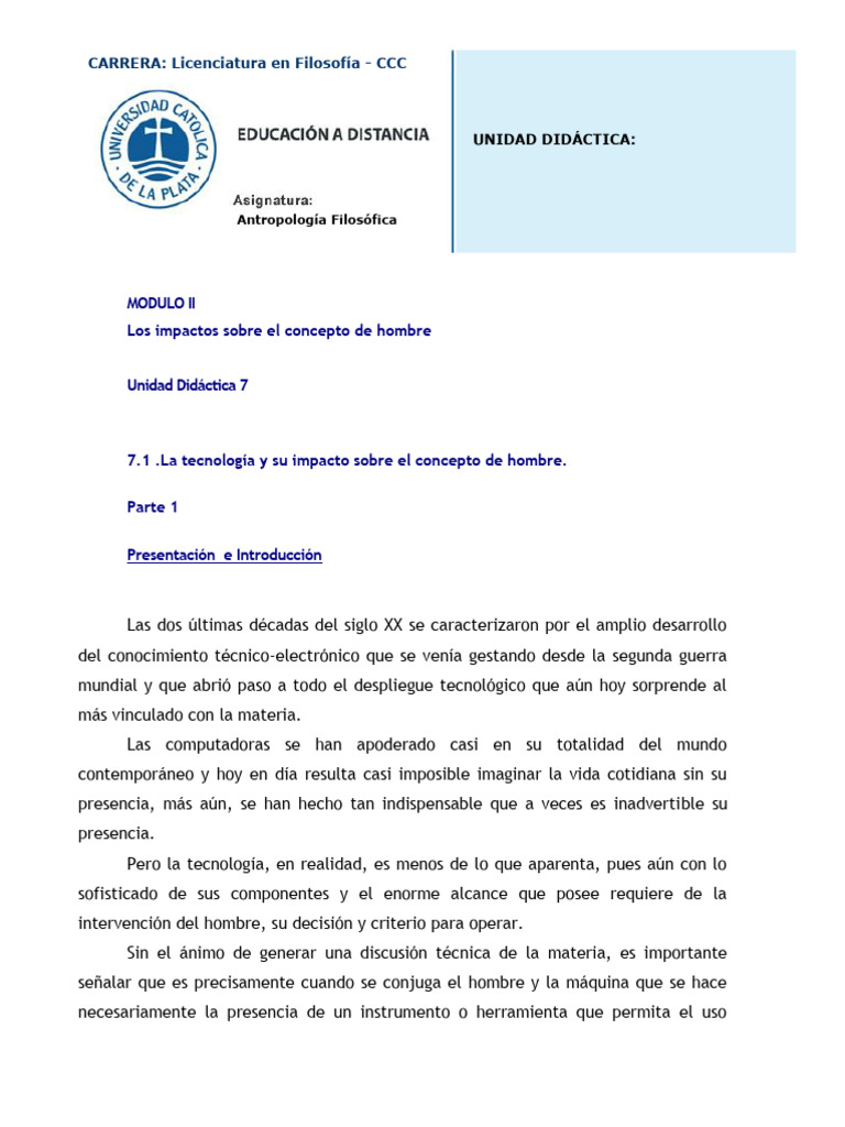 Módulo II u7 2016 | PDF | Monismo | René Descartes