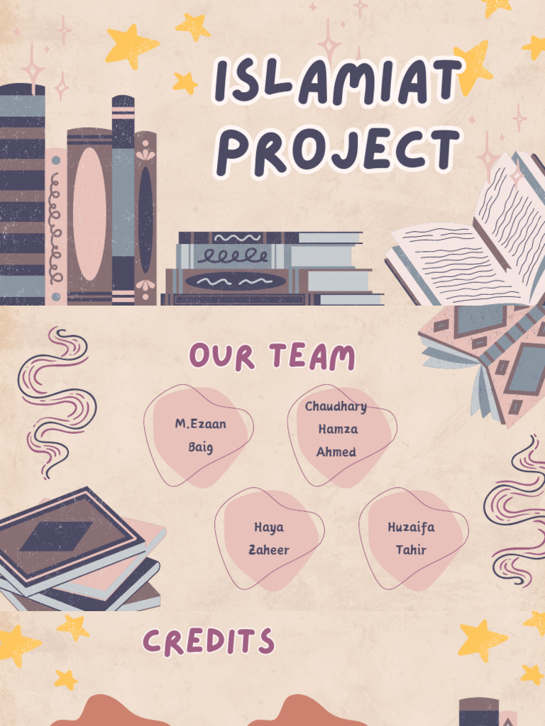 Islamiat Project Team Contributions | PDF