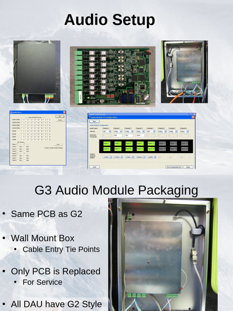8- G2-G3 - Audio Setup Rev 3c | PDF | Microphone | Electrical Engineering