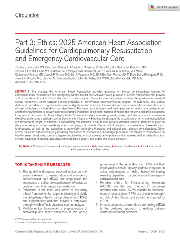 Part 3 Ethics 2025 | PDF | Cardiopulmonary Resuscitation | Autonomy