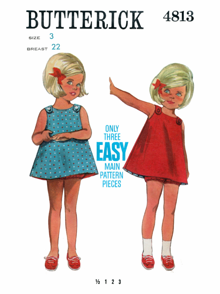 Butterick 4813 Directions WitchStitchRachel | PDF
