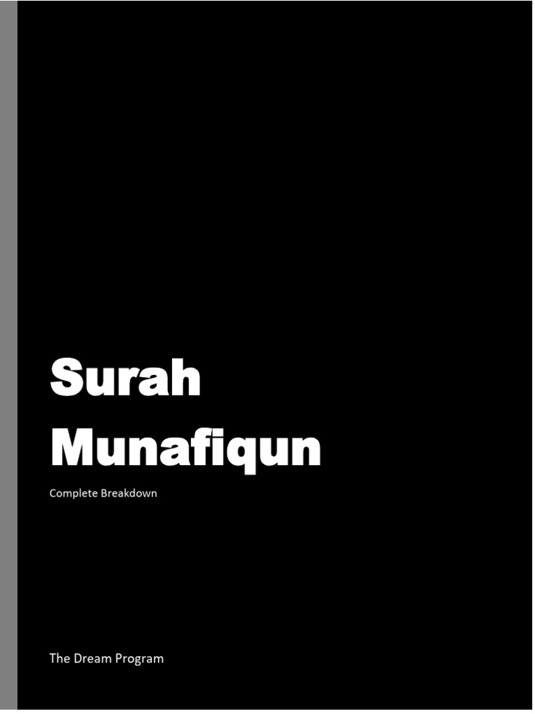 Surah Munafiqun Complete | PDF | Religious Belief And Doctrine