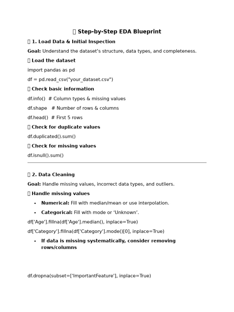 EDA Blueprint | PDF | Scatter Plot | Principal Component Analysis
