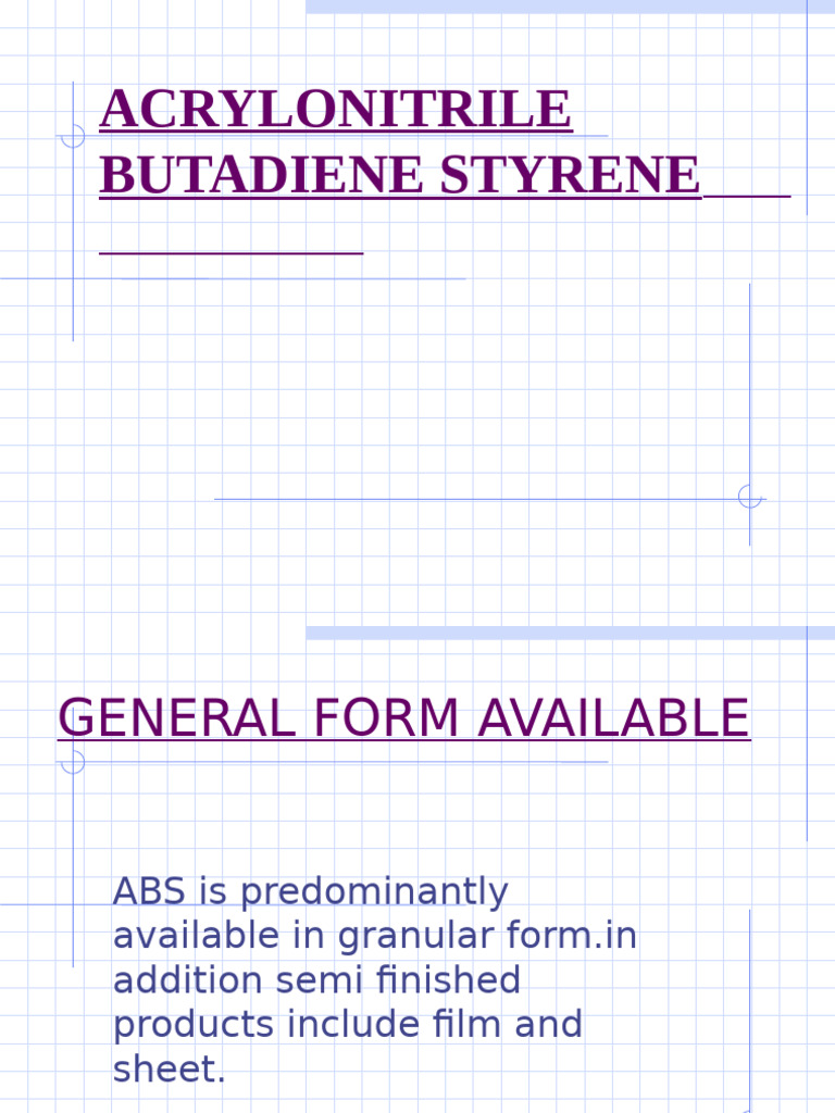 ABS Plastic Properties and Applications | PDF